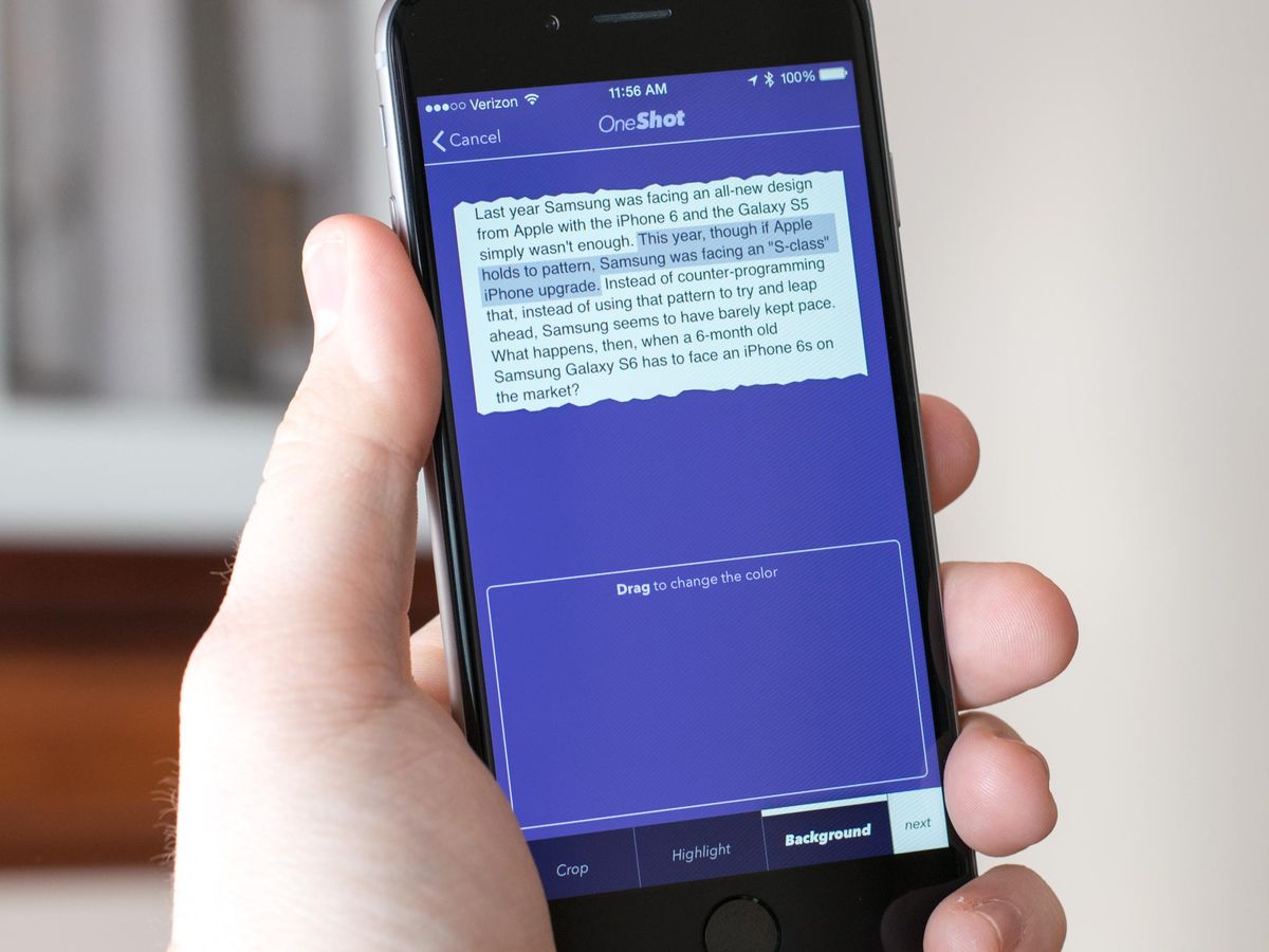 OneShot for iPhone makes it easy to highlight and share your ...