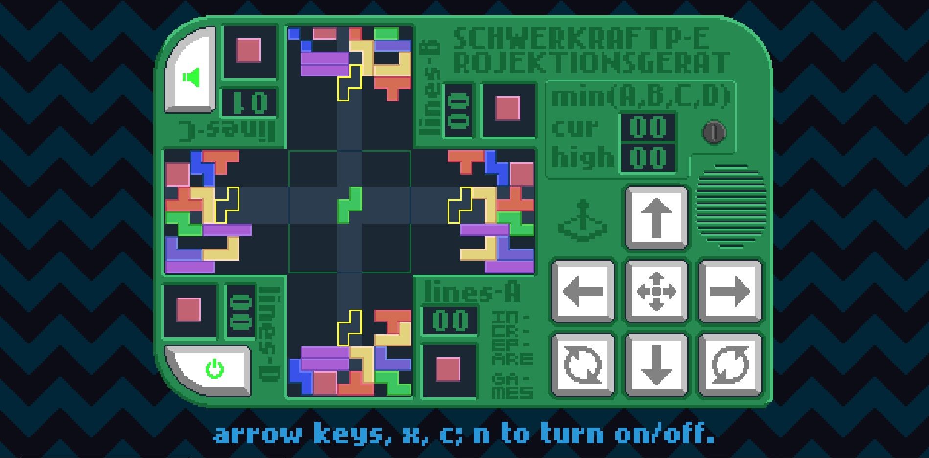 Play four games of Tetris at once in this puzzler with a very long name ...