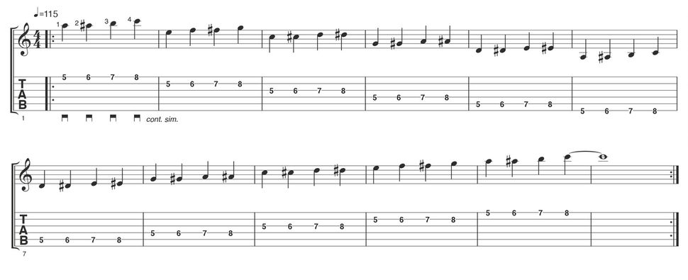 Guitar spider exercise: improve your speed with a few minutes a day ...