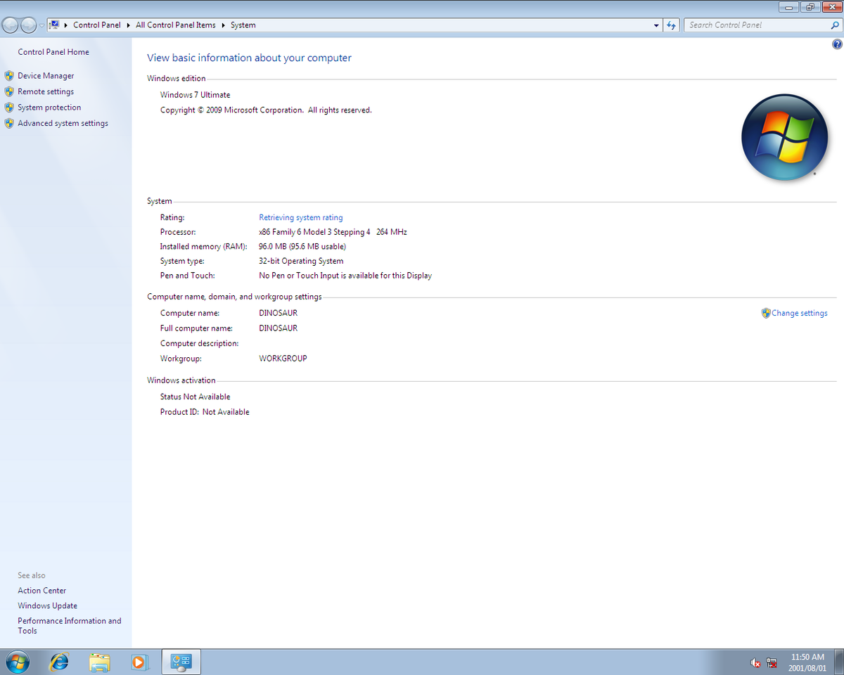 Windows 7 Successfully Installed on a Pentium II | Tom's Hardware