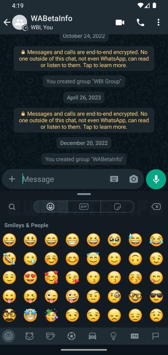 WhatsApp's emoji keyboard redesign appears to be nearing completion ...