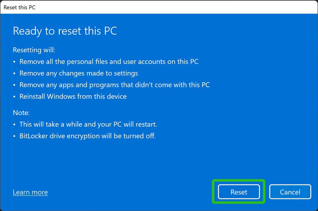 How to Factory Reset a Windows 10 or 11 PC | Tom's Hardware