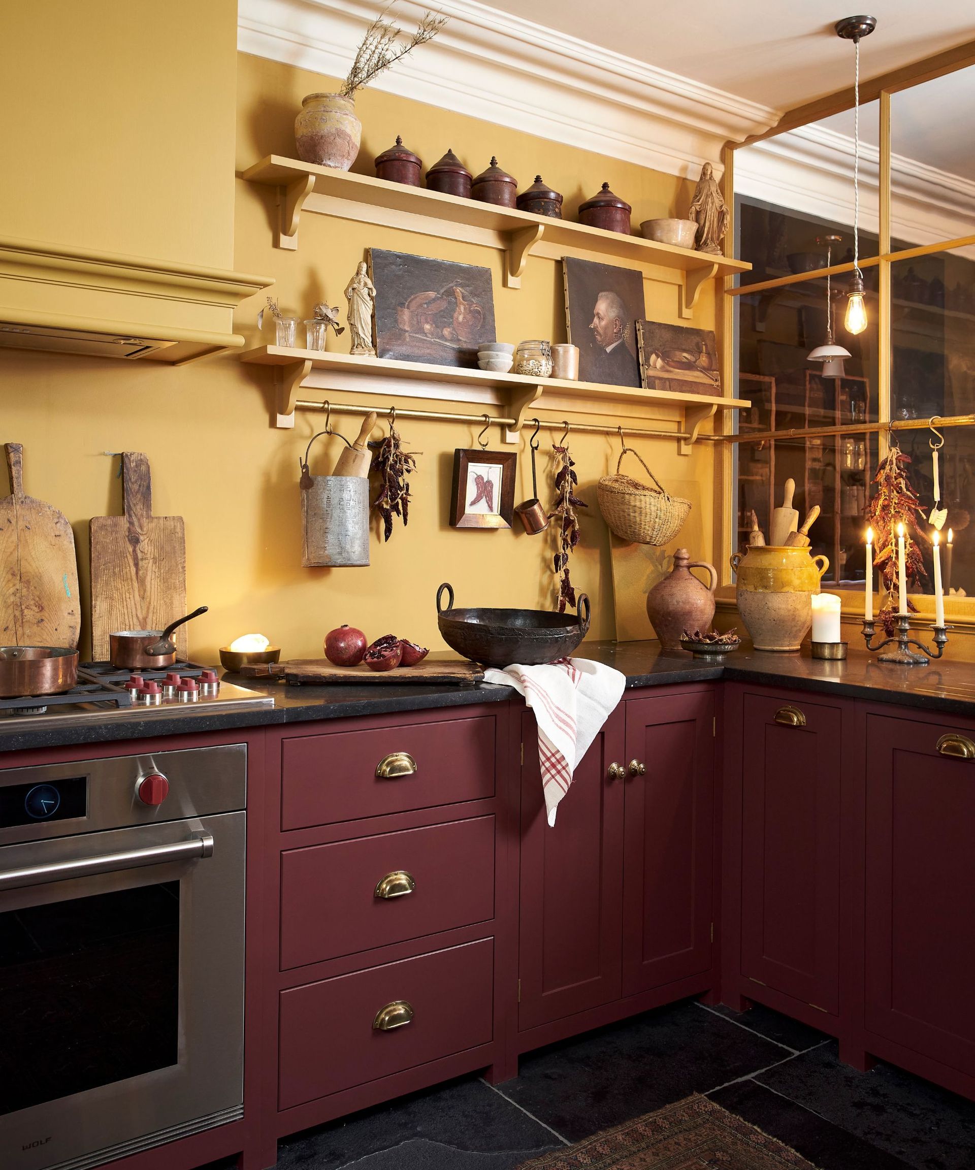 5 burgundy kitchens that exude moody elegance | Homes and Gardens