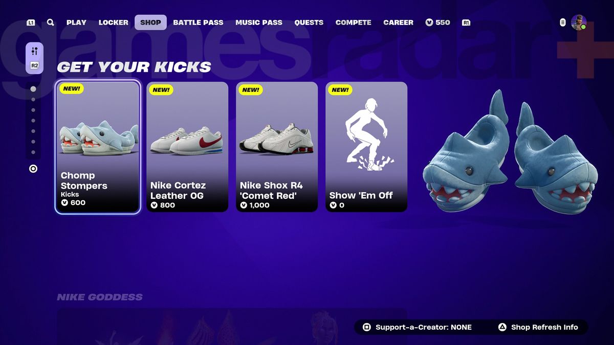 Fortnite Kicks: How to get shoes and check compatibility | GamesRadar+
