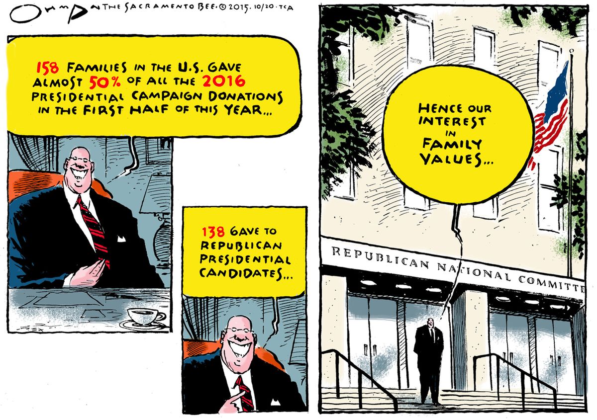 Political cartoon U.S. RNC 2016 donations | The Week