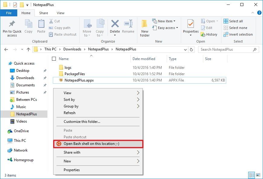 How To Launch Bash Shell From Right Click Context Menu On Windows 10