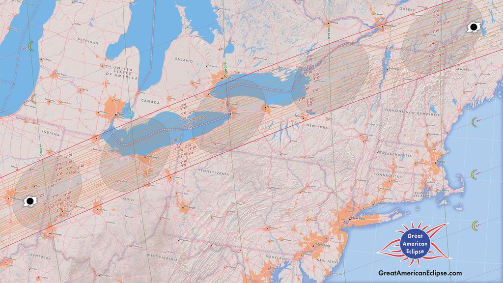 How to read and understand a solar eclipse map | Space