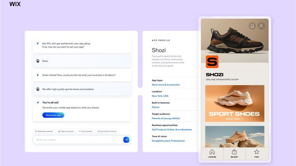 Wix is now letting mobile users build apps using Gen AI | TechRadar