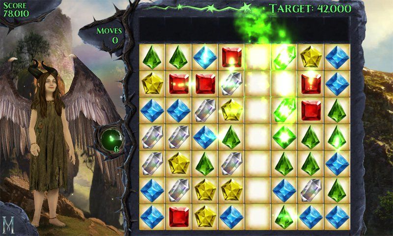 Disney's Maleficent Free Fall, a magical match three puzzle game for ...