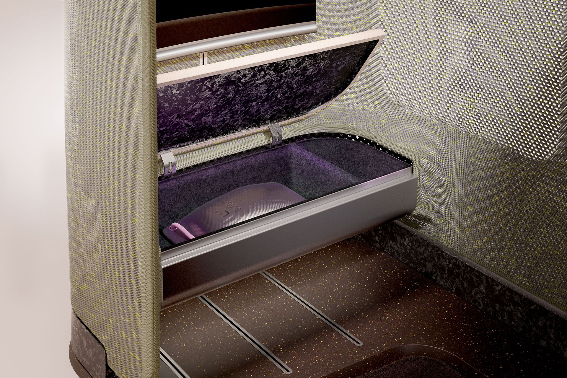 Caon Design Office reshapes airline seats with Woolmark | Wallpaper*