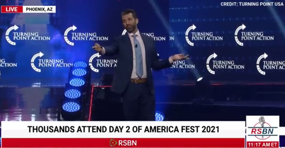 Donald Trump, Jr. starts 'Let's go, Brandon' chant at TPUSA event | The ...