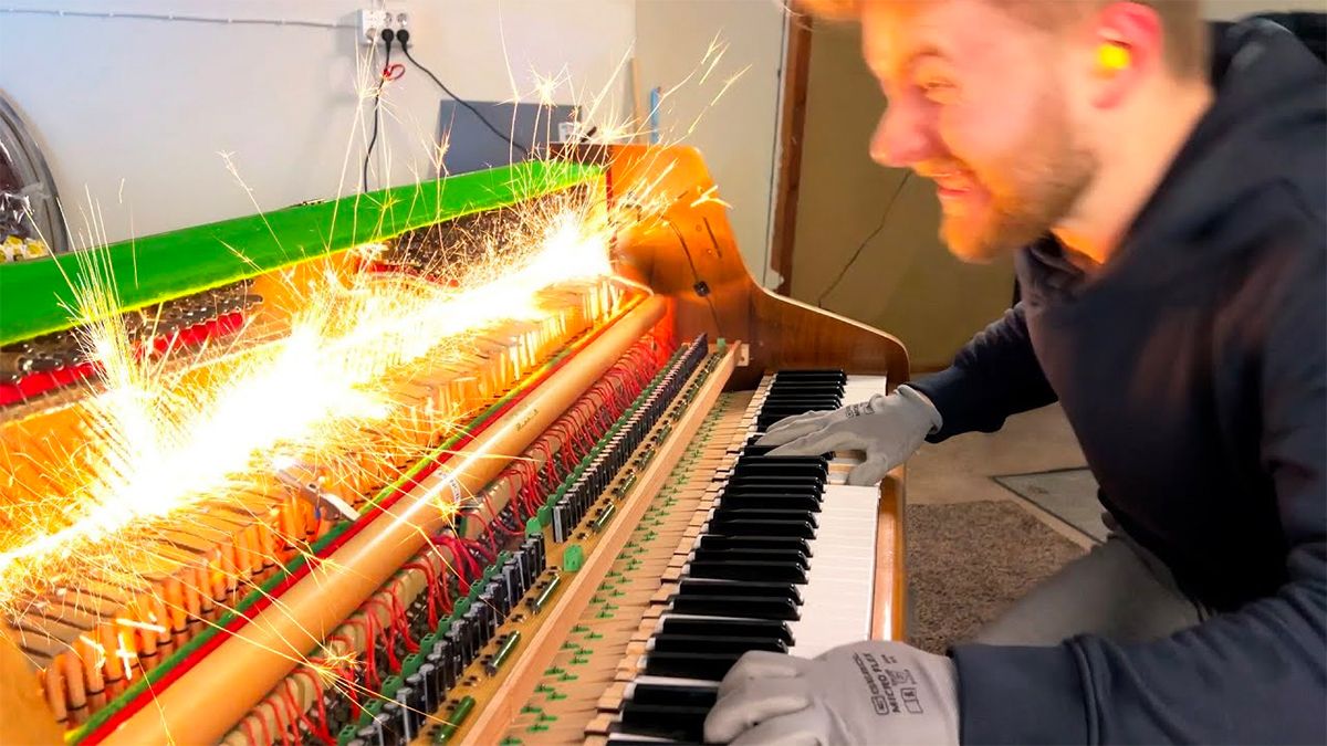 Sparks fly as crazed inventor creates a very different kind of ...