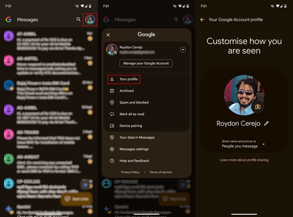 How to manage your profile in Google Messages | Android Central
