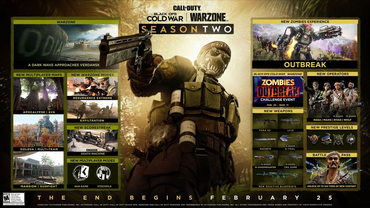 Call of Duty: Warzone Season 2 roadmap outlines new modes and operators ...