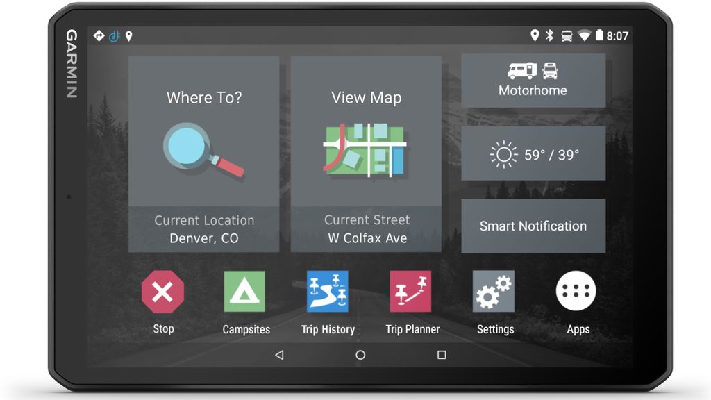 Garmin launches king-sized camping sat-nav with giant screen and voice ...