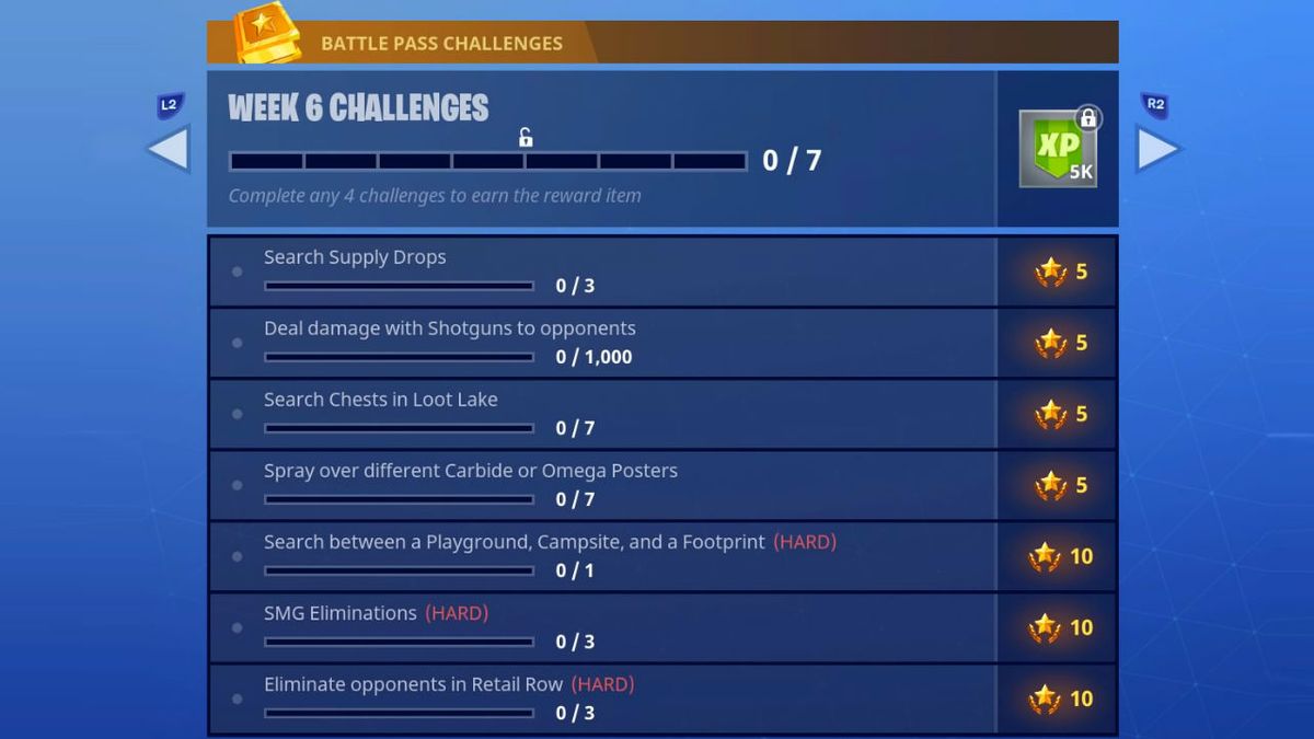 Fortnite Battle Pass Challenges guide for Season 4 Week 6: Fortnite ...