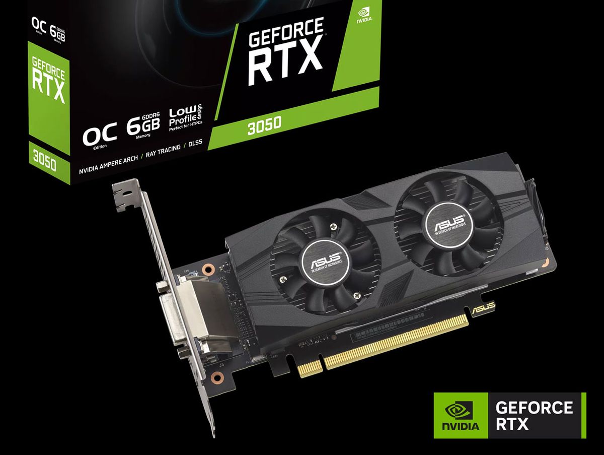 Asus GeForce RTX 3050 LP BRK 6GB graphics cards launched – low profile ...