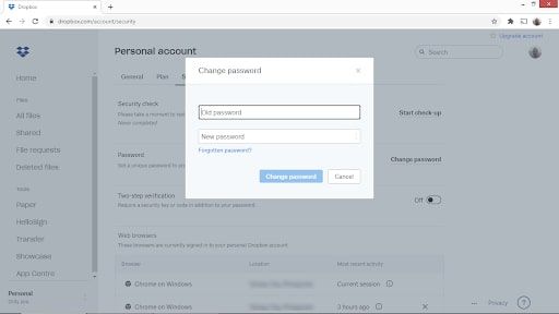 How to change or reset your Dropbox password or reset it | TechRadar
