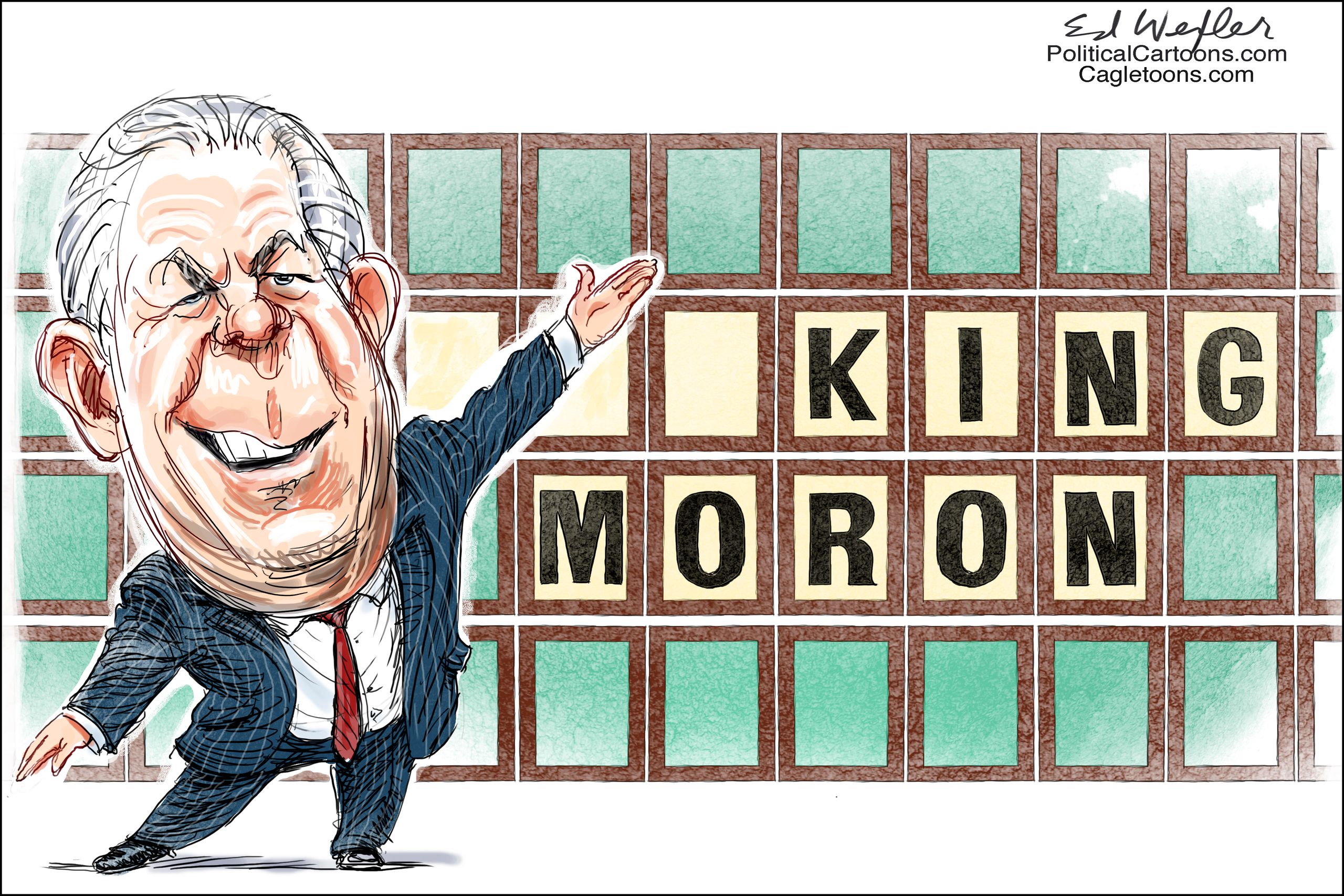Political cartoon U.S. Rex Tillerson Trump moron | The Week