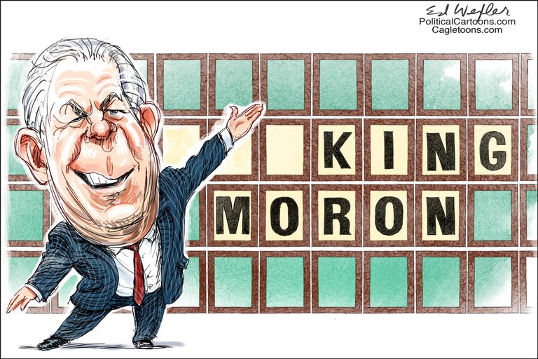 Political cartoon U.S. Rex Tillerson Trump moron | The Week
