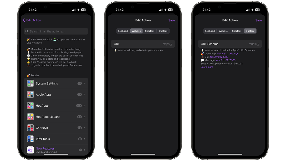 I'm already using Live Activities as a shortcut for apps and settings ...