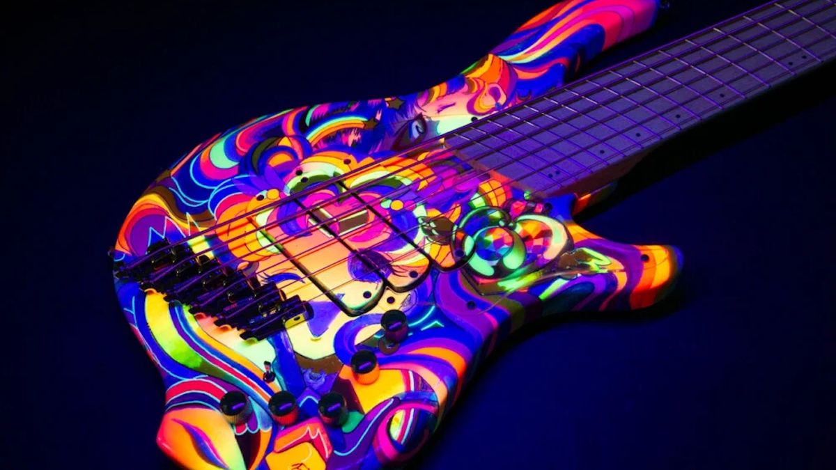 America Paz's fluorescent 6-string is one of the wildest basses you'll ...