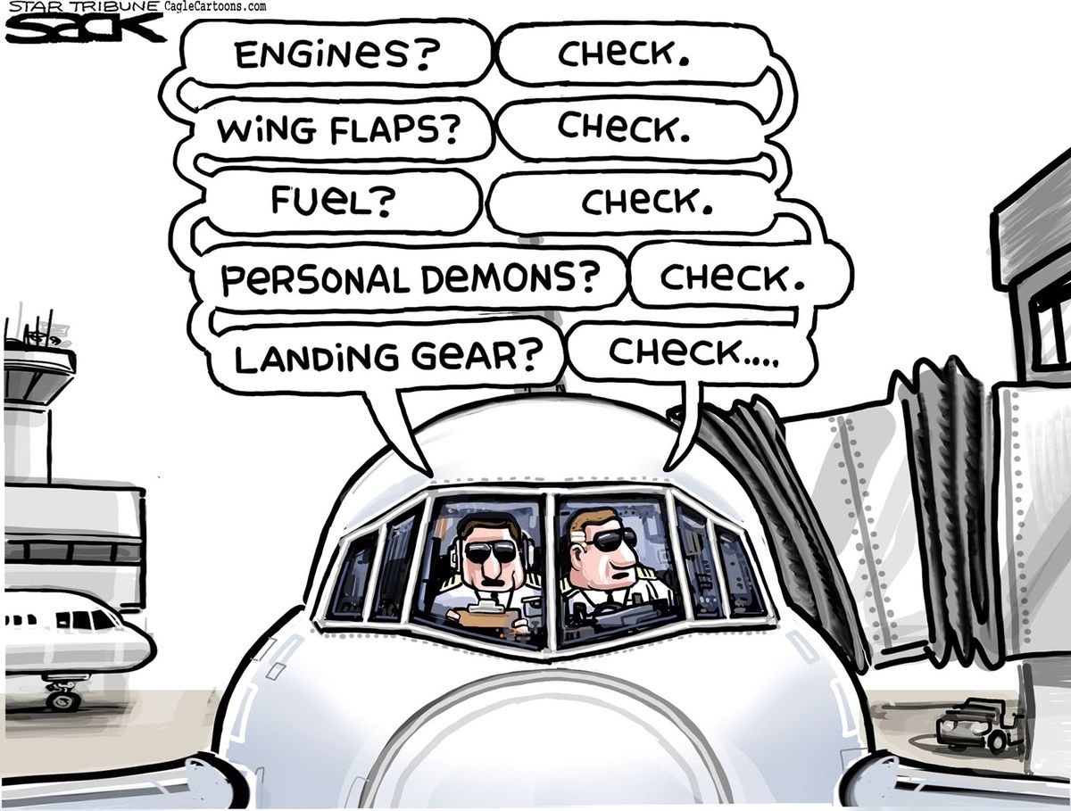 Editorial cartoon World Germanwings flight | The Week