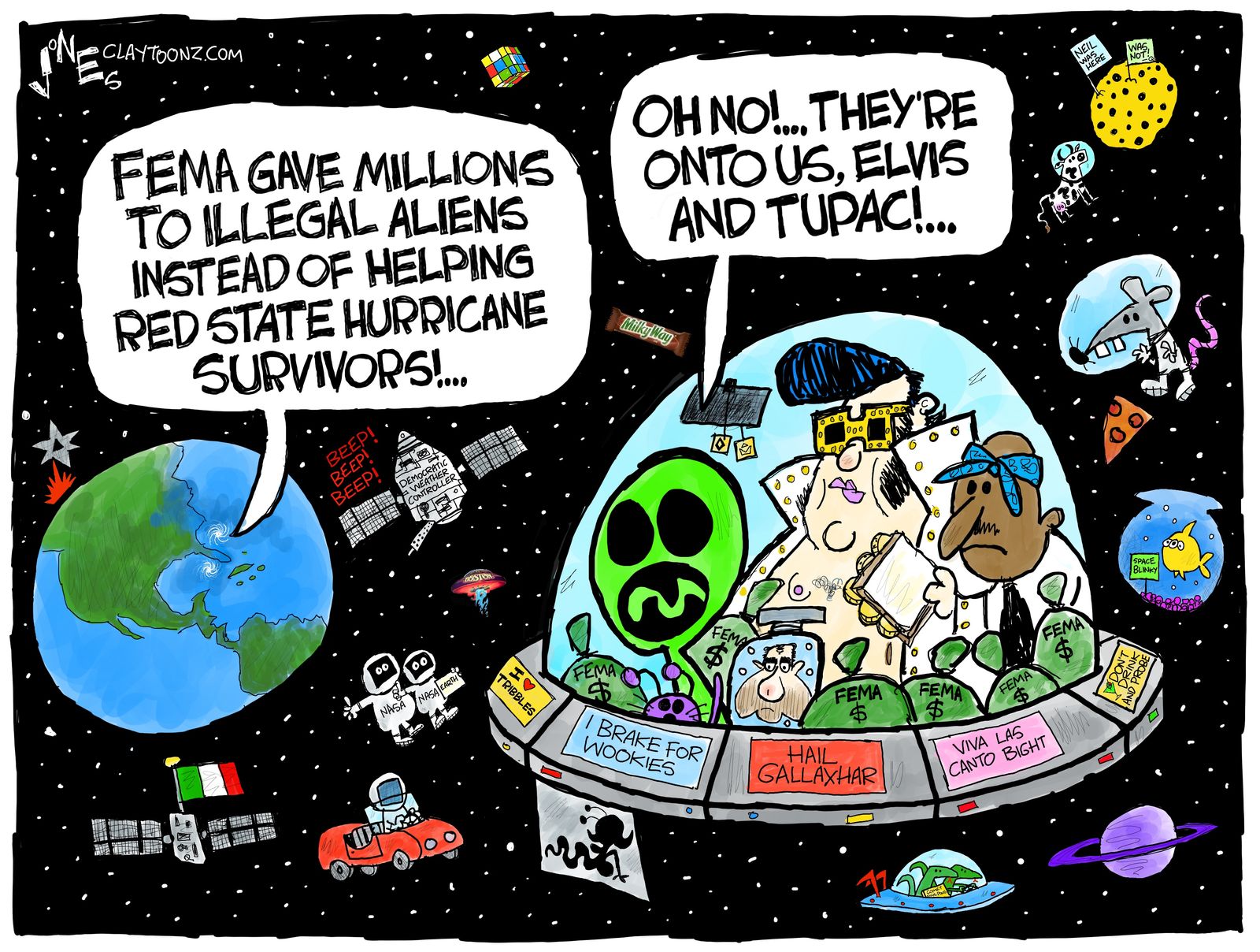 5 conspiratorial cartoons about FEMA | The Week