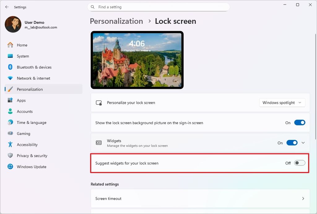 How to manage widgets in the Lock Screen on Windows 11 — customize your PC before you ever log ...