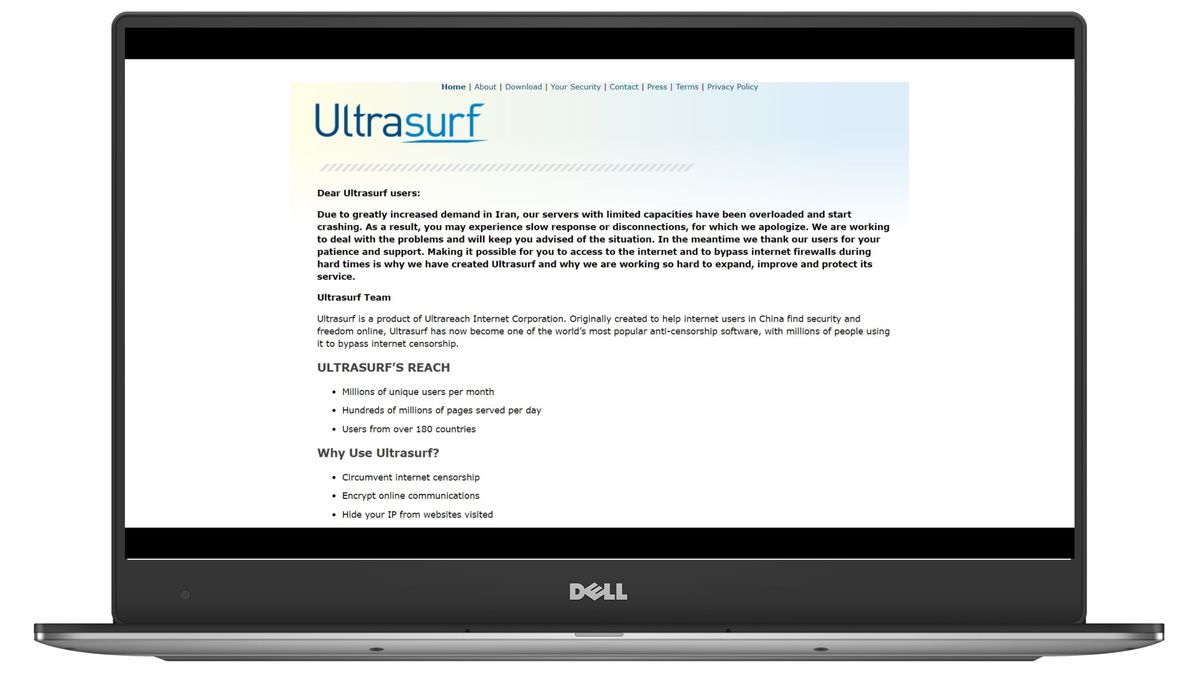 Ultrasurf Review | TechRadar
