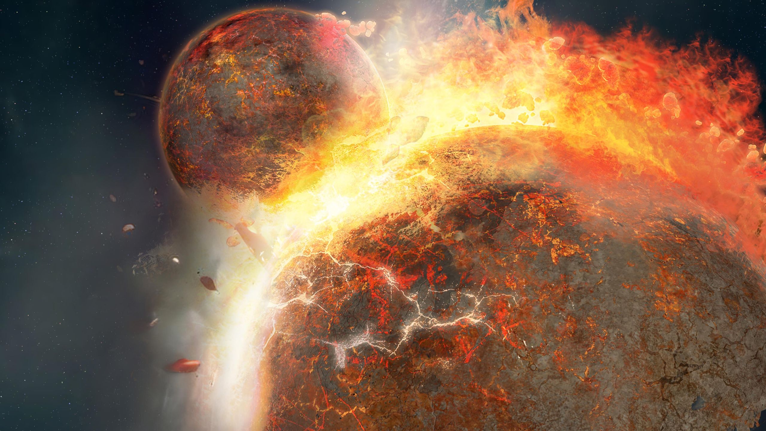 A 'protoplanet' that created the moon may be hiding deep inside Earth ...