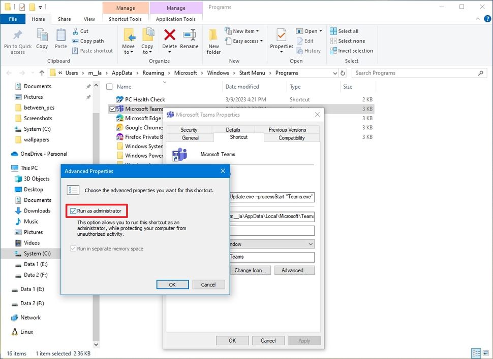 How to set apps to always run as an administrator on Windows 10 ...