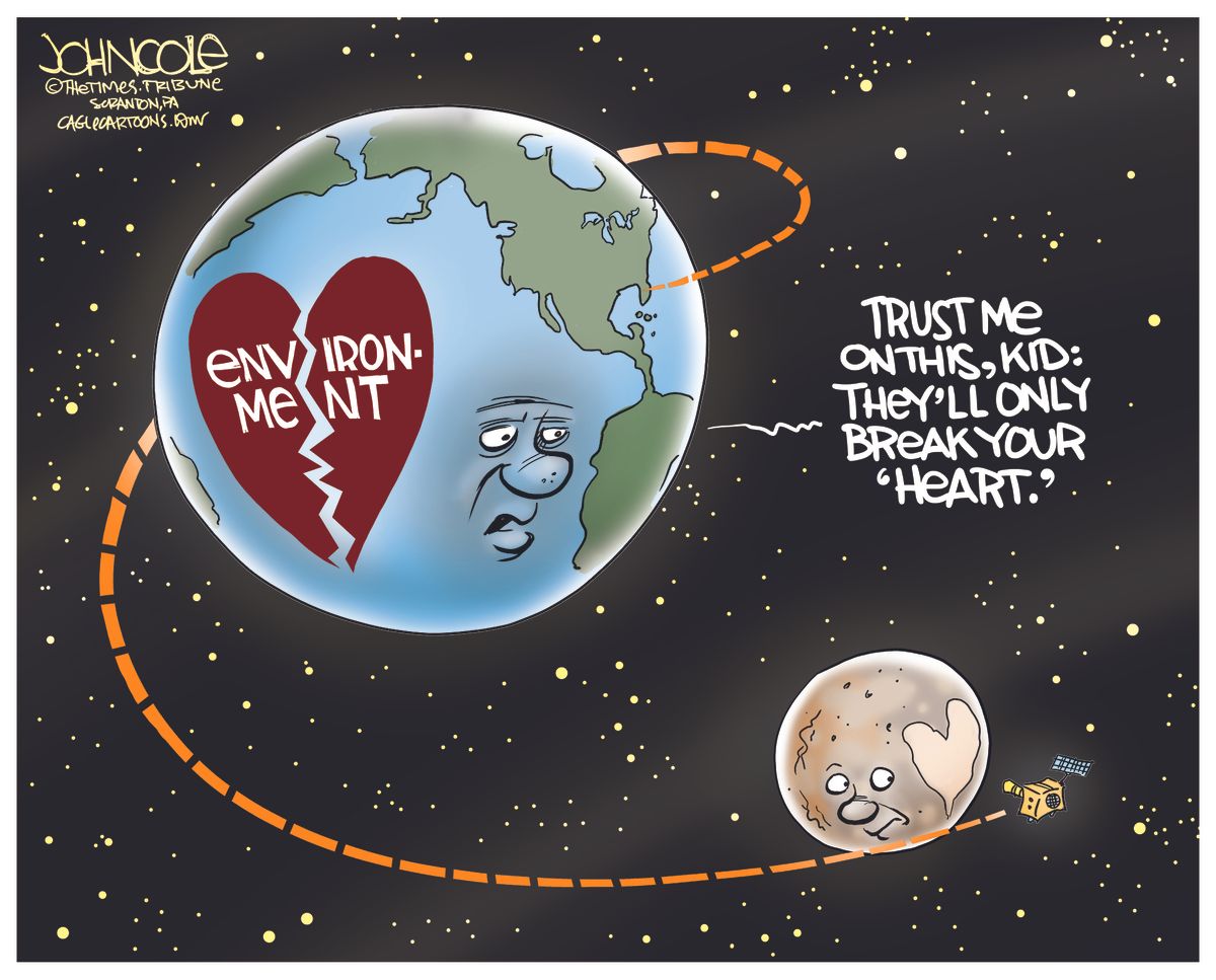 Editorial cartoon Environment Pluto | The Week