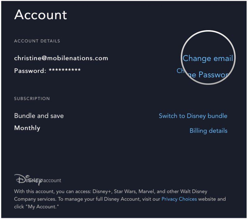How to change your Disney Plus password | Android Central