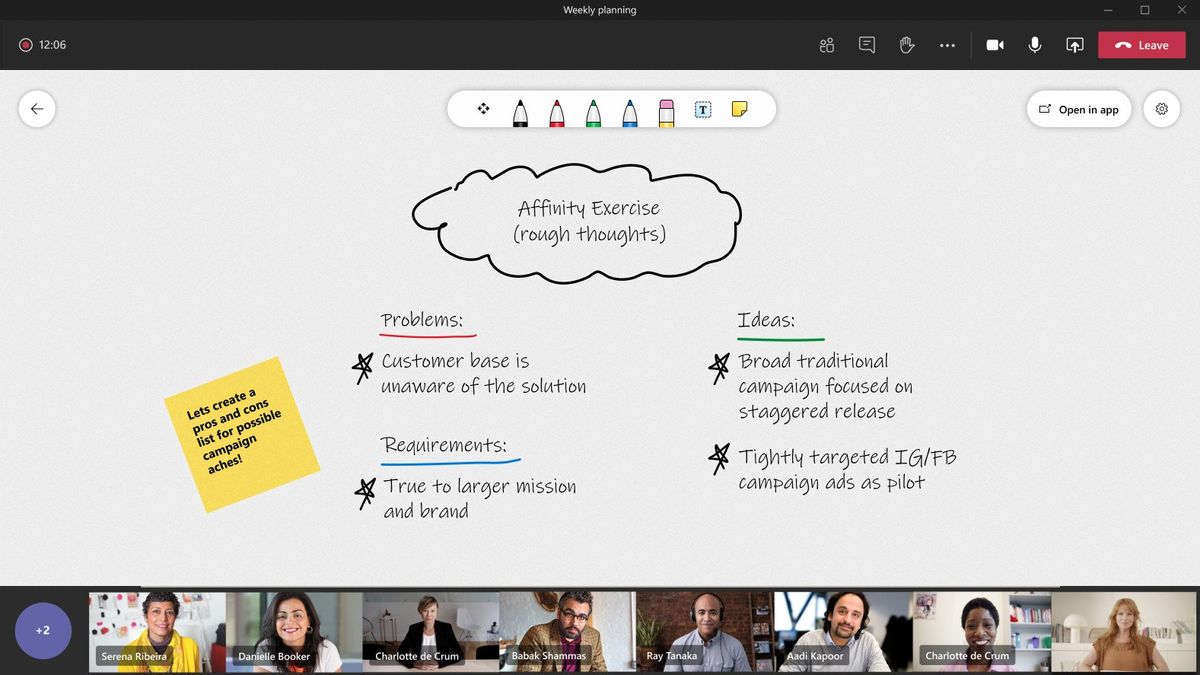 Microsoft Whiteboard adds sticky notes, better performance in Teams and ...