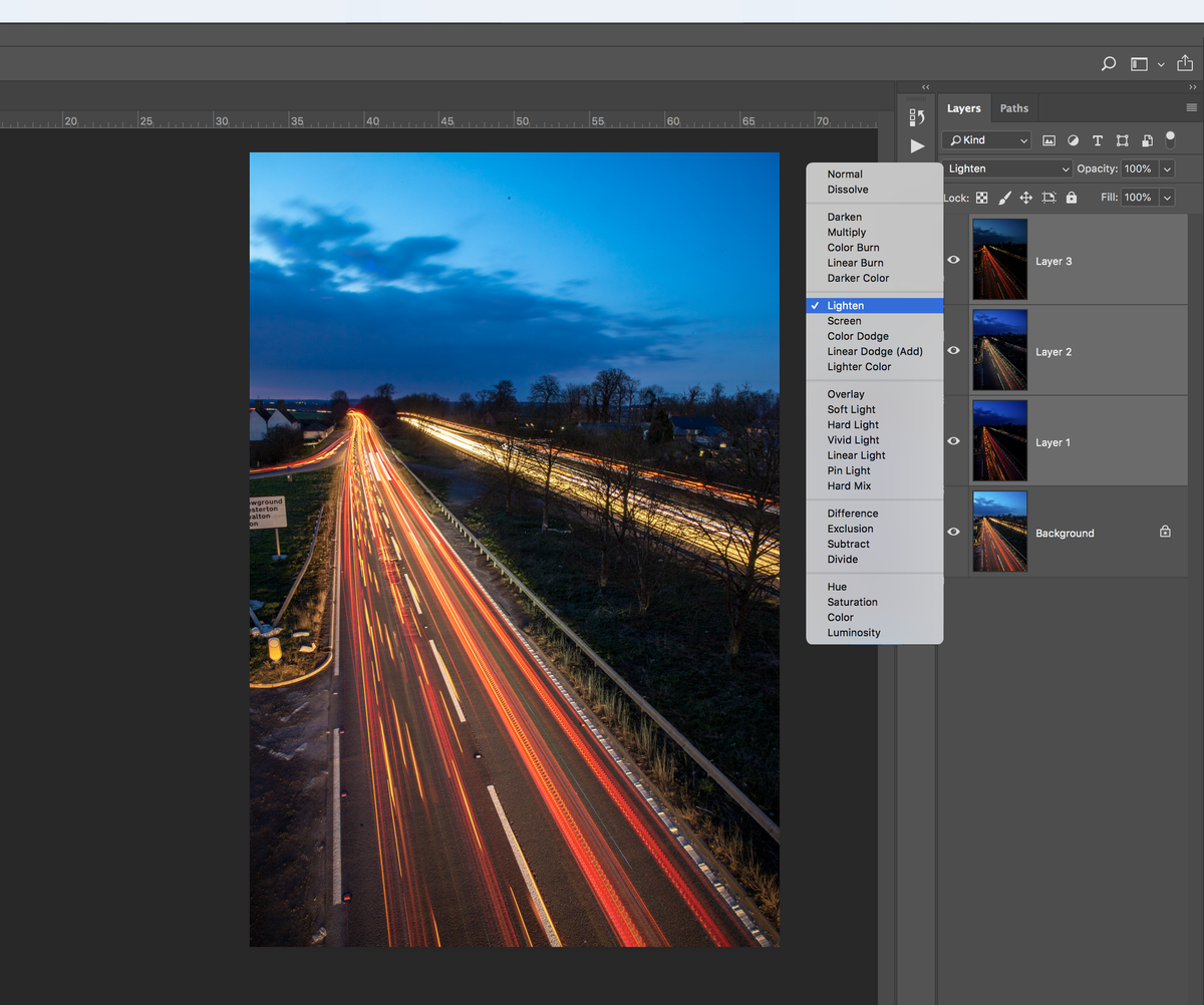 Show off the passage of time by shooting a traffic trail long exposure ...