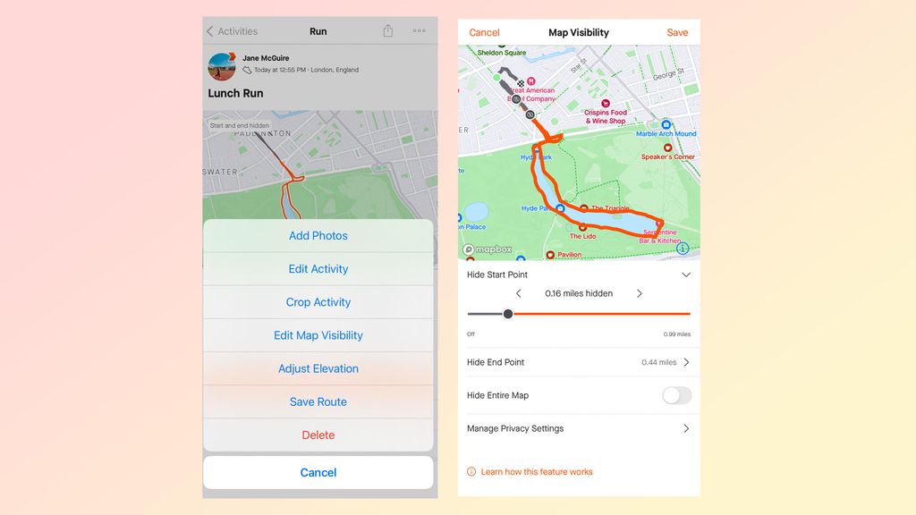How to hide the start and end of your run on Strava | Tom's Guide