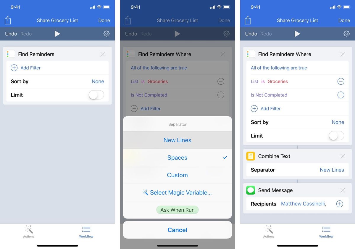 How to use Workflow with Reminders | iMore