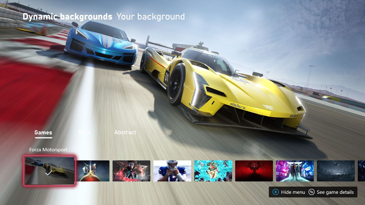 How to get the new Forza Motorsport dynamic Xbox background | Windows ...