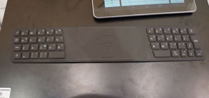 Elecom NFC Keyboard Hands-On: No Bluetooth, Wi-Fi Needed | Laptop Mag