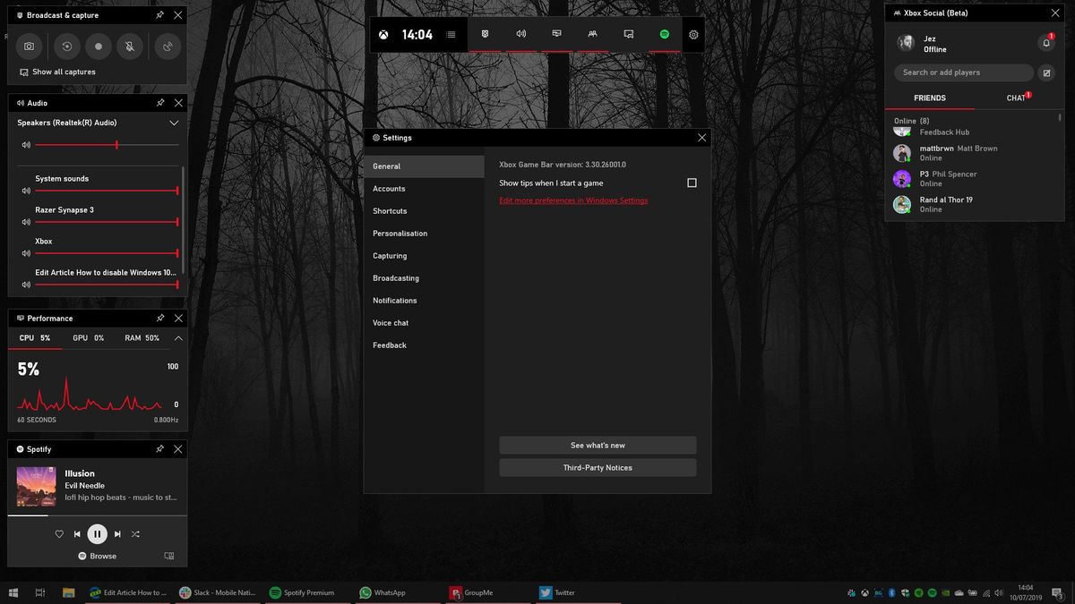 How to disable Windows 10 Xbox Game Bar pop-ups, tips, and ...