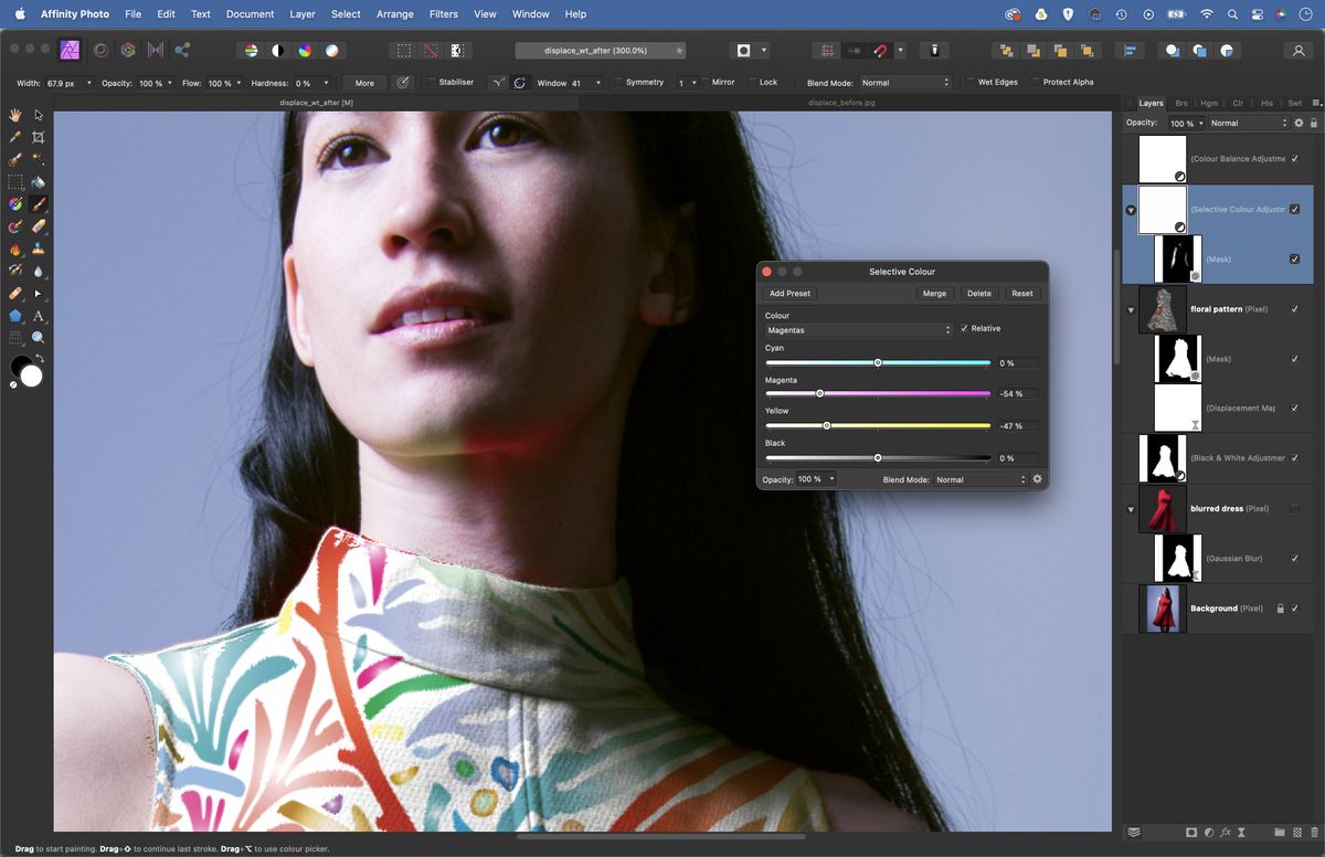 Give models a change of clothes with Affinity Photo's Displace Filter ...