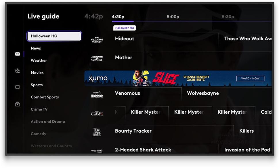 Xumo Launches New Halloween and Horror Themed Channels | TV Tech