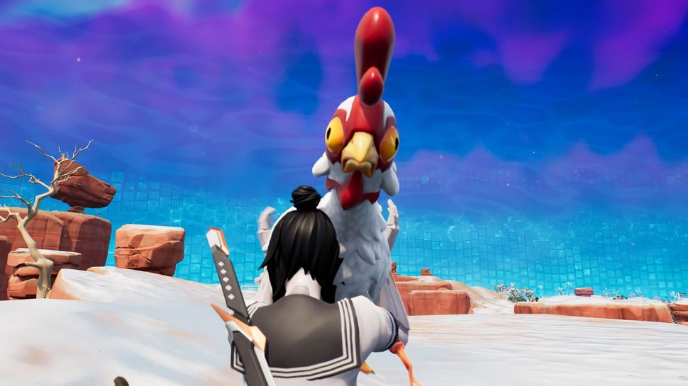 Fly with a chicken Fortnite: Where to find chickens in Fortnite Chapter ...