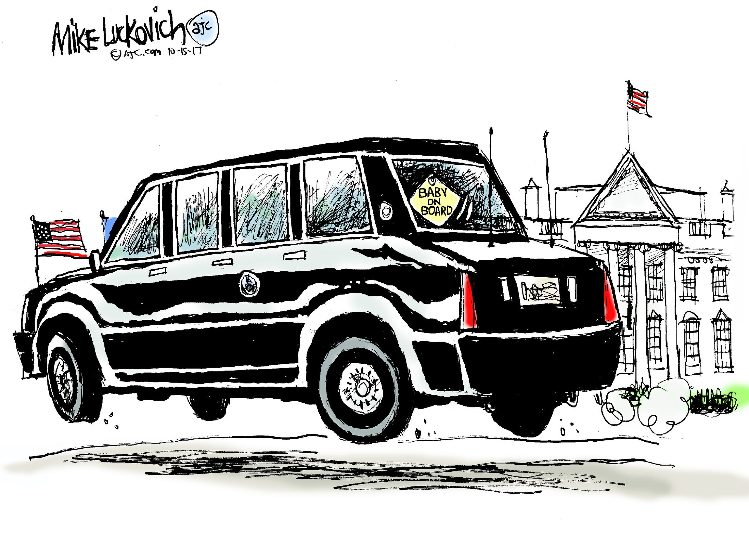 Political cartoon U.S. Trump baby president | The Week