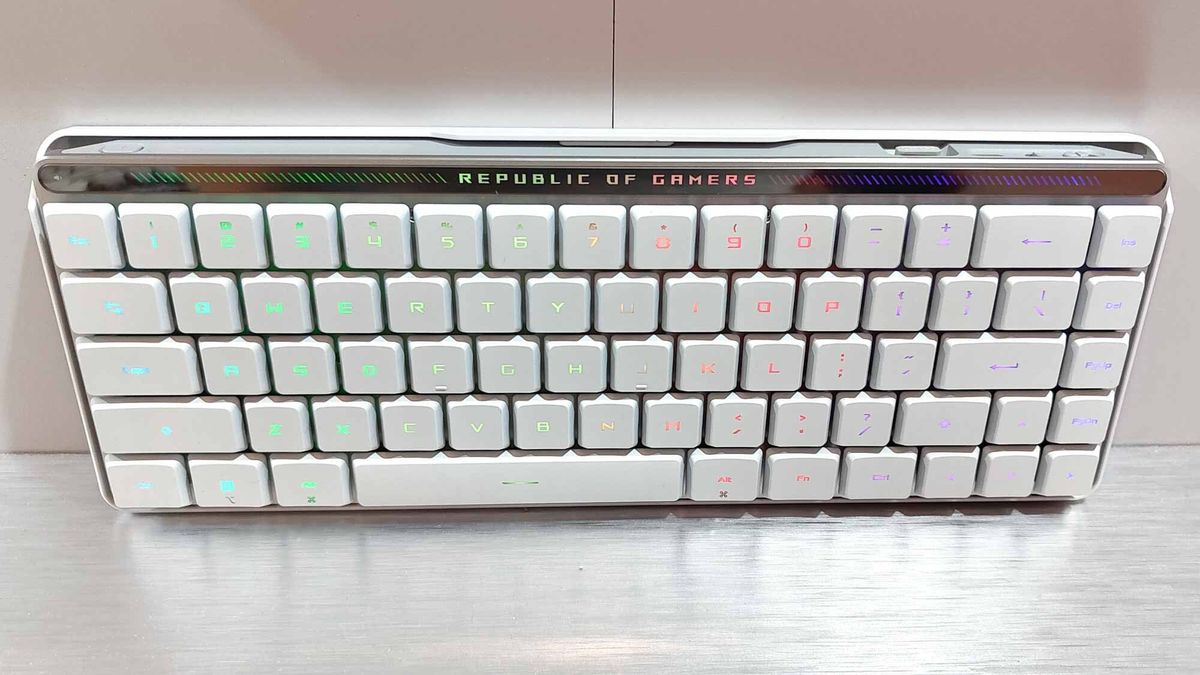 I just tried this new low-profile mechanical keyboard from Asus at CES ...