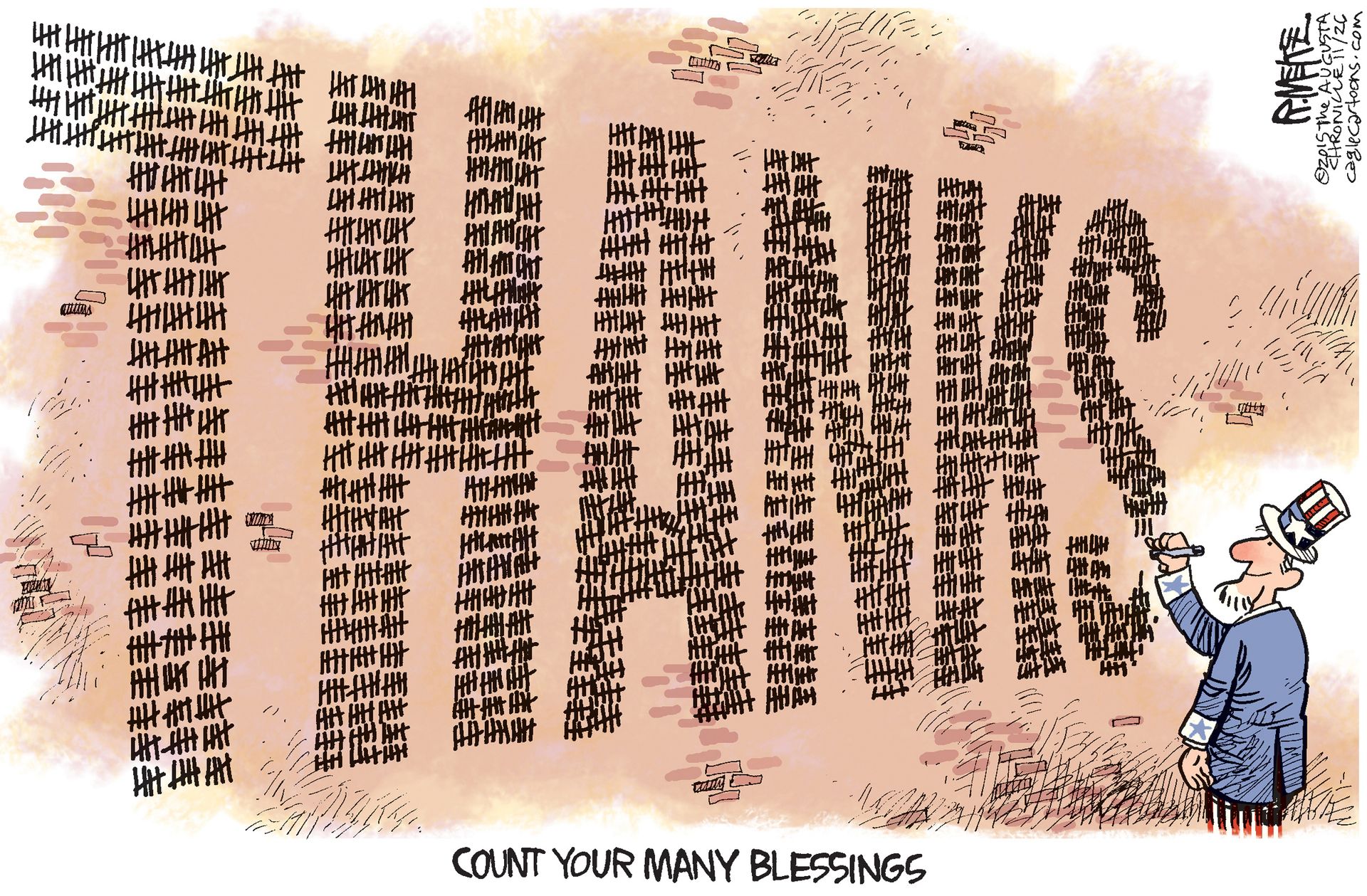 Editorial cartoon U.S. Thanksgiving Blessings | The Week