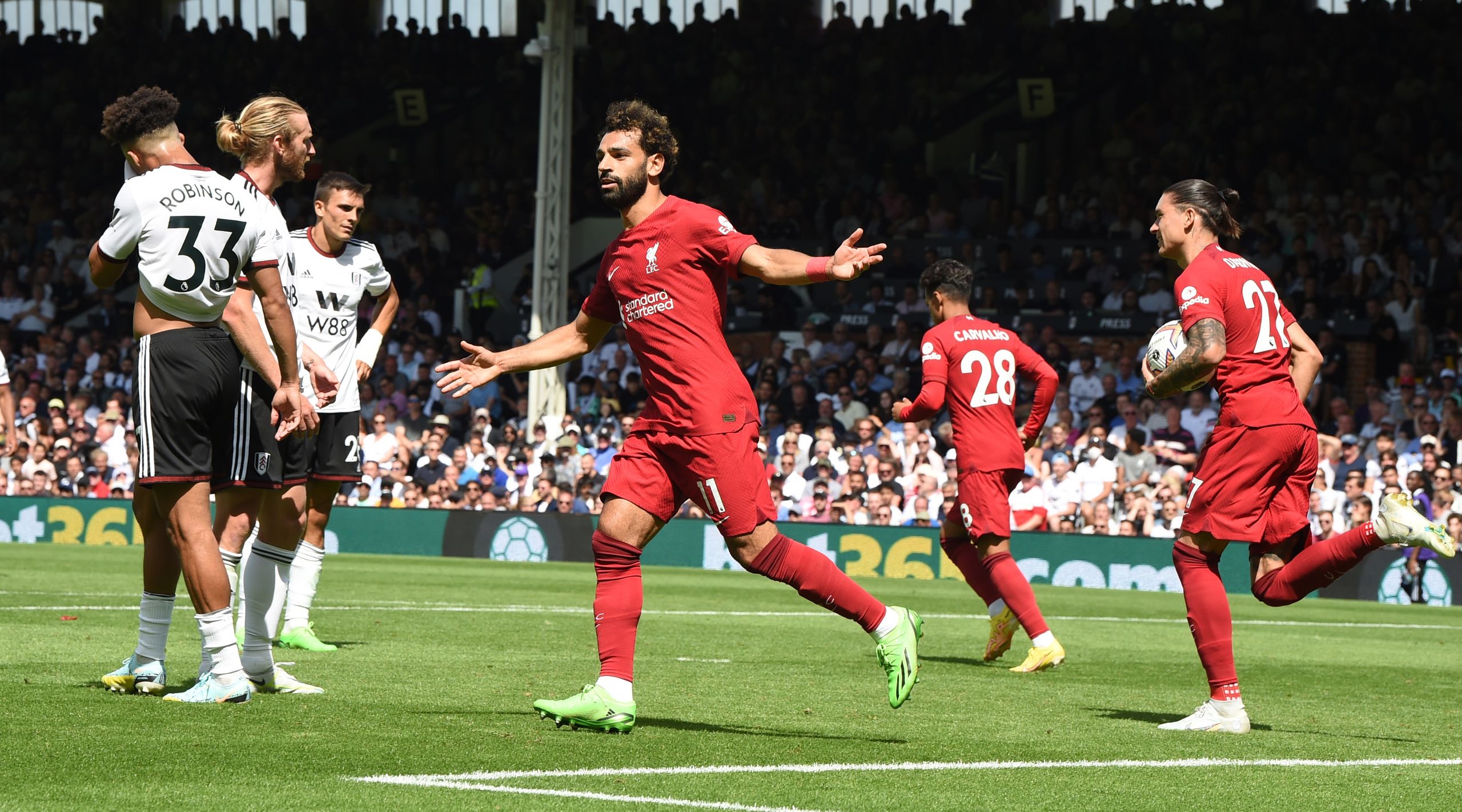 Mo Salah equals Premier League record as Liverpool draw season opener ...