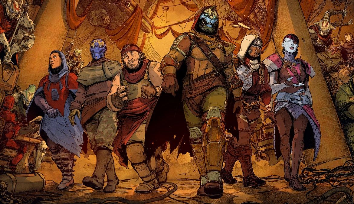 Cayde-6 assembles Cayde's Six in a new Destiny 2 comic | PC Gamer