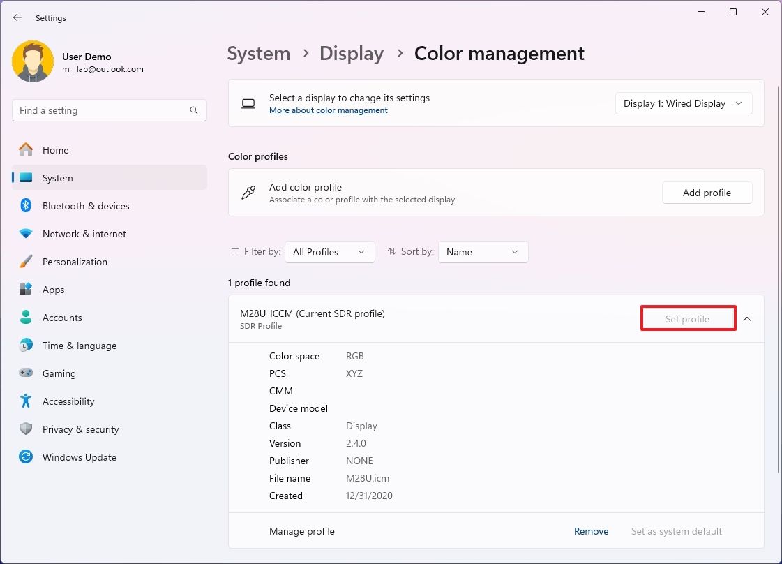 How to get correct color profile for your monitor on Windows 11 ...